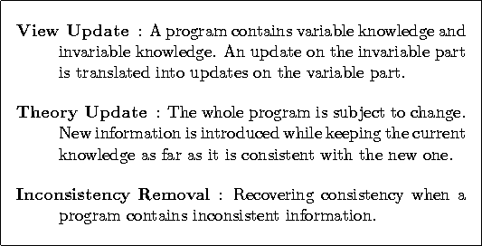 Updating Knowledge Bases